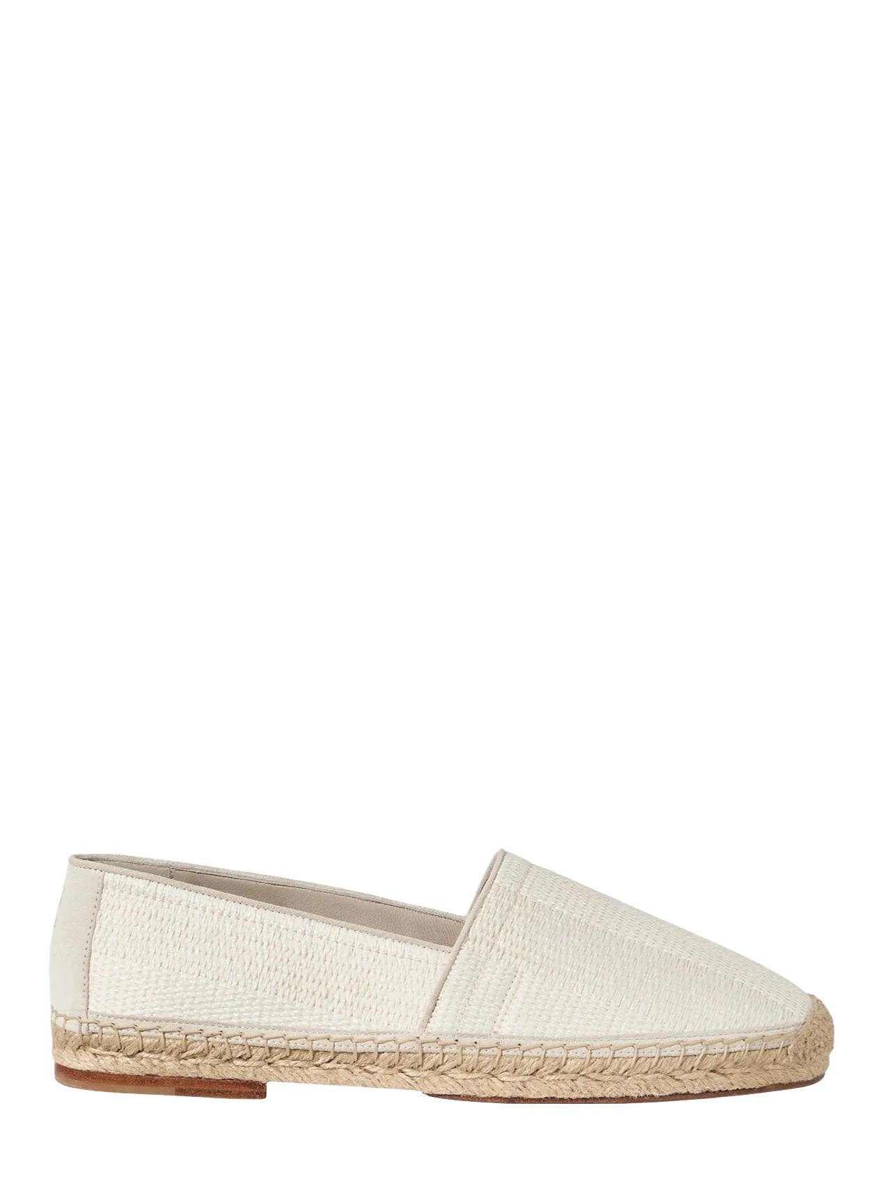 BRUNELLO CUCINELLI Techno Raffia And Suede Espadrilles With Piping